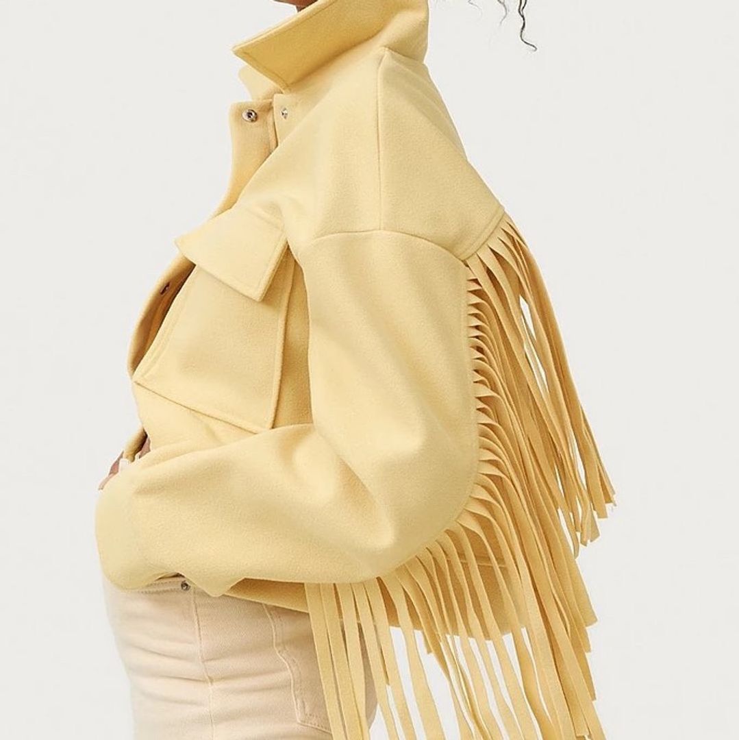 Jakke med frynser • Tise