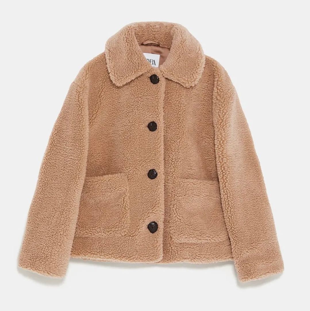 ZARA Teddy jakke • Tise